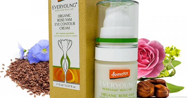 Organic Rose-Yam Eye Contour Cream (90%+ Demeter) - 15 ml